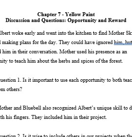 Chapter 7 - Yellow Paint - Opportunity and Reward - Inspirational ...